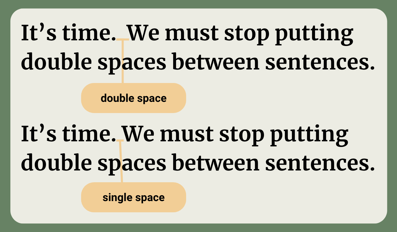 No, You Don’t Need Two Spaces After a Period – Strictly Speaking